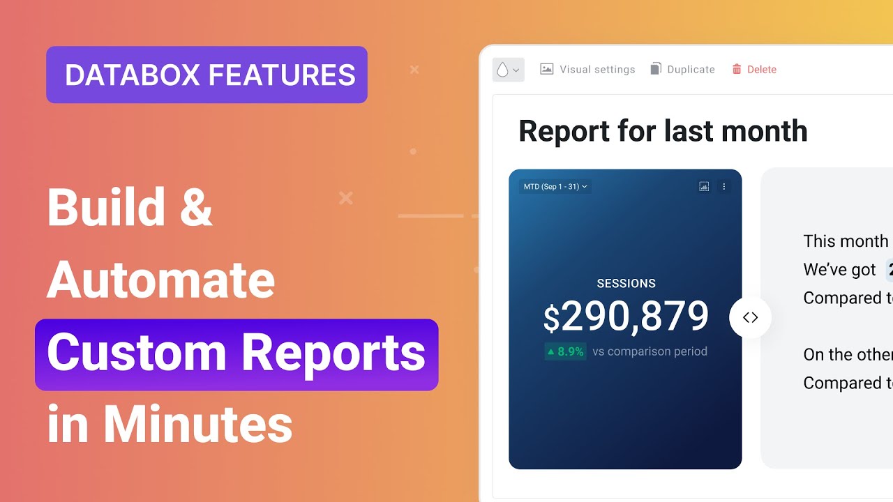 Build and Automate Custom Reports in Minutes | Databox Features - YouTube