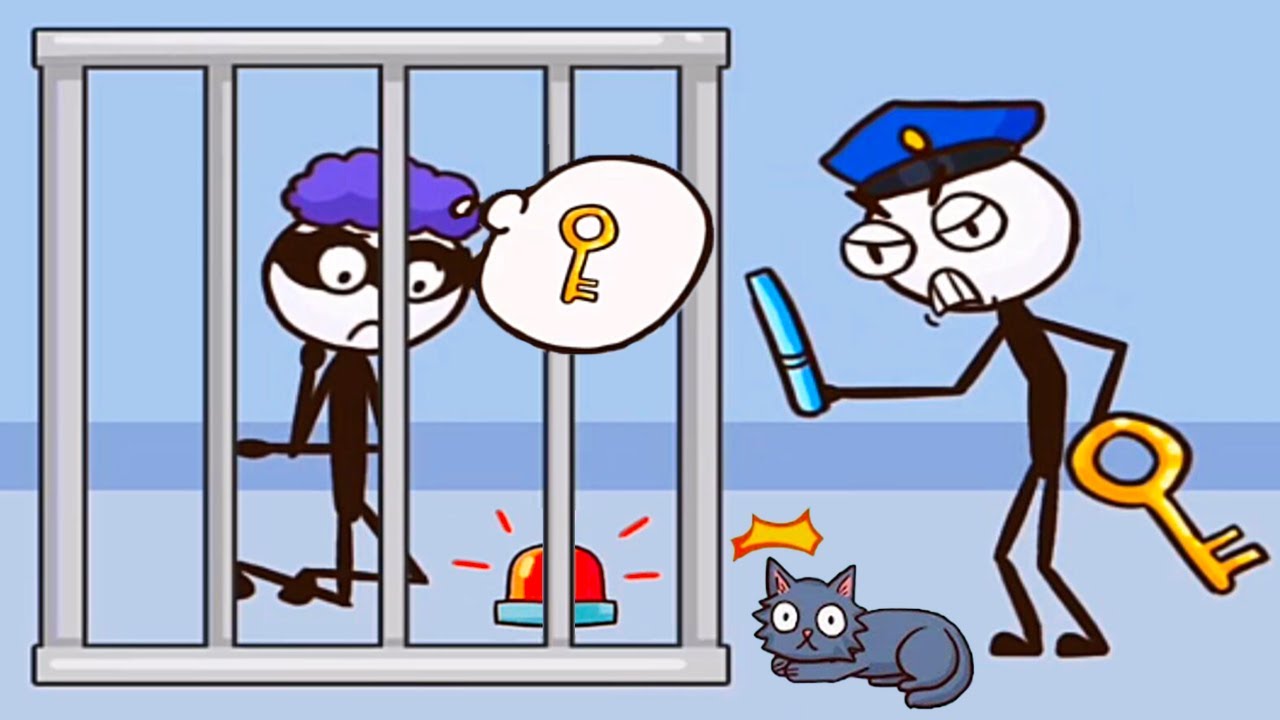 Stickman Thief - Funny Stickman Brain Puzzle Game - All Levels 41-80 ...