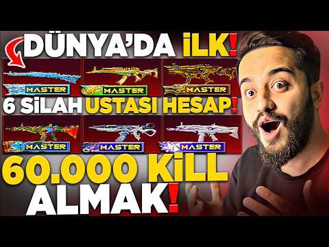 DÜNYADA İLK! 6 SİLAH İLE 60.000 KİL ALMIŞ HESAP! (İNANILMAZ) PUBG Mobile