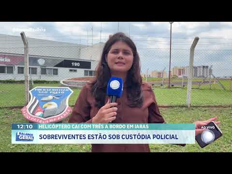 Queda de Helicóptero em Iaras: um dos feridos foi preso