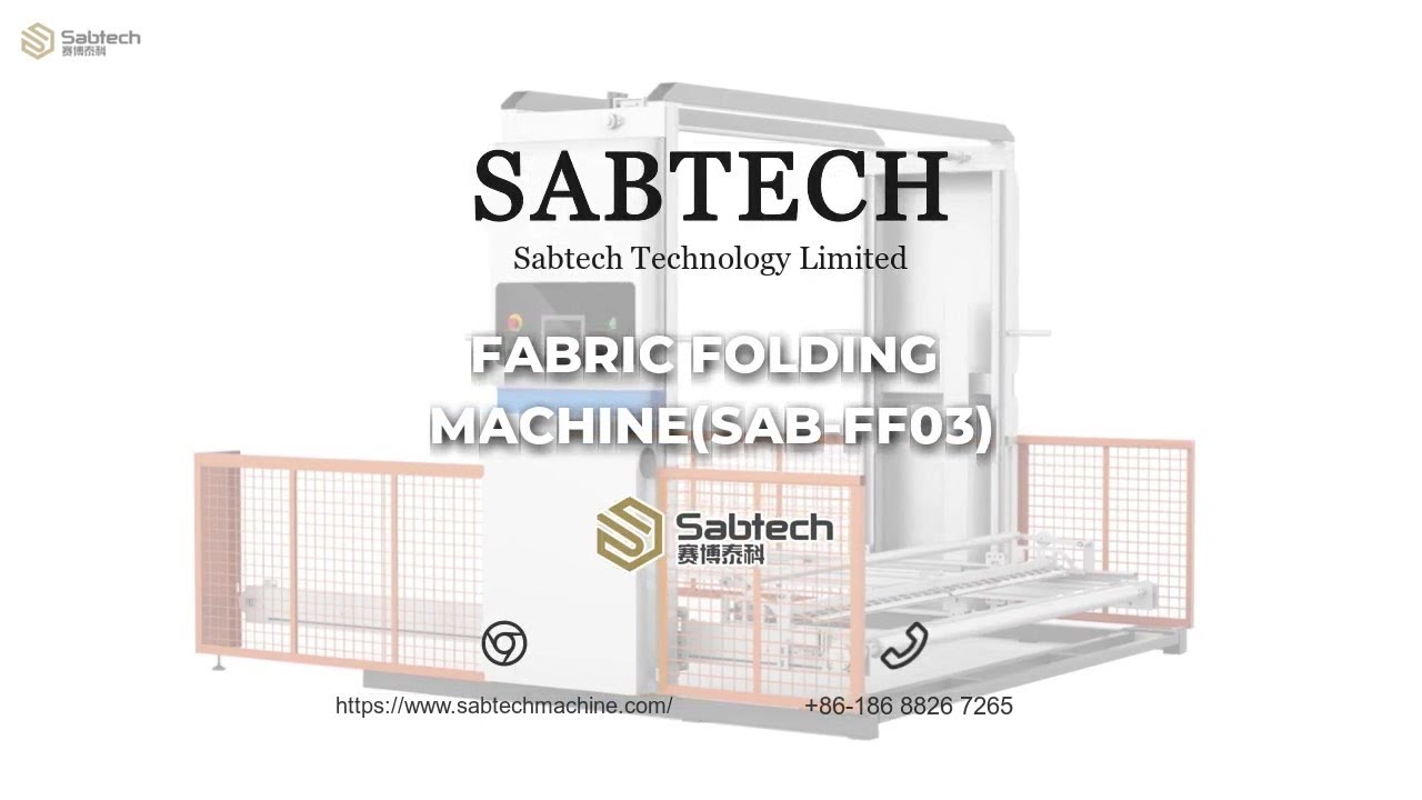 Fabric Folding Machine(SAB-FF03) - YouTube