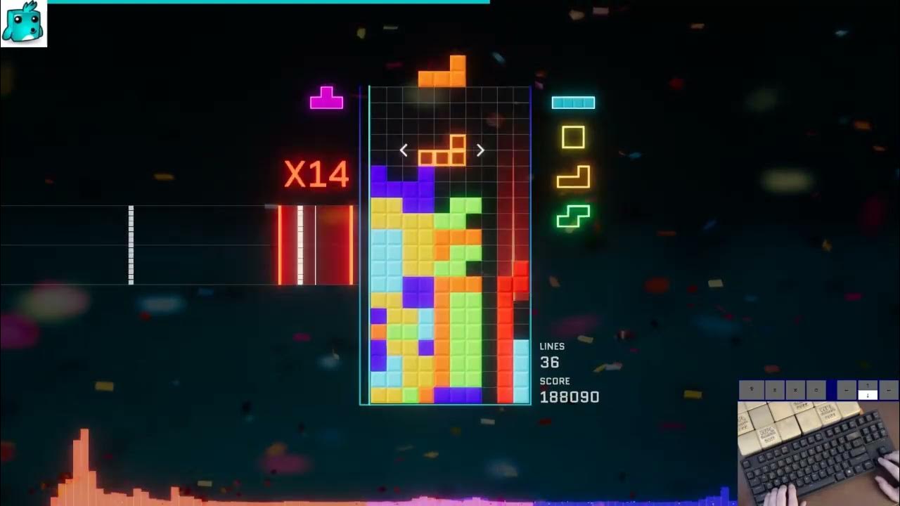Rhythm Game Tetris! T-Spin Factory on Starry Night - YouTube