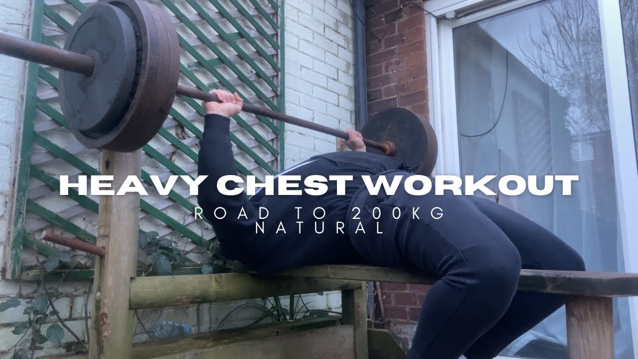 ROAD TO 200KG natural - heavy bench day full workout - YouTube