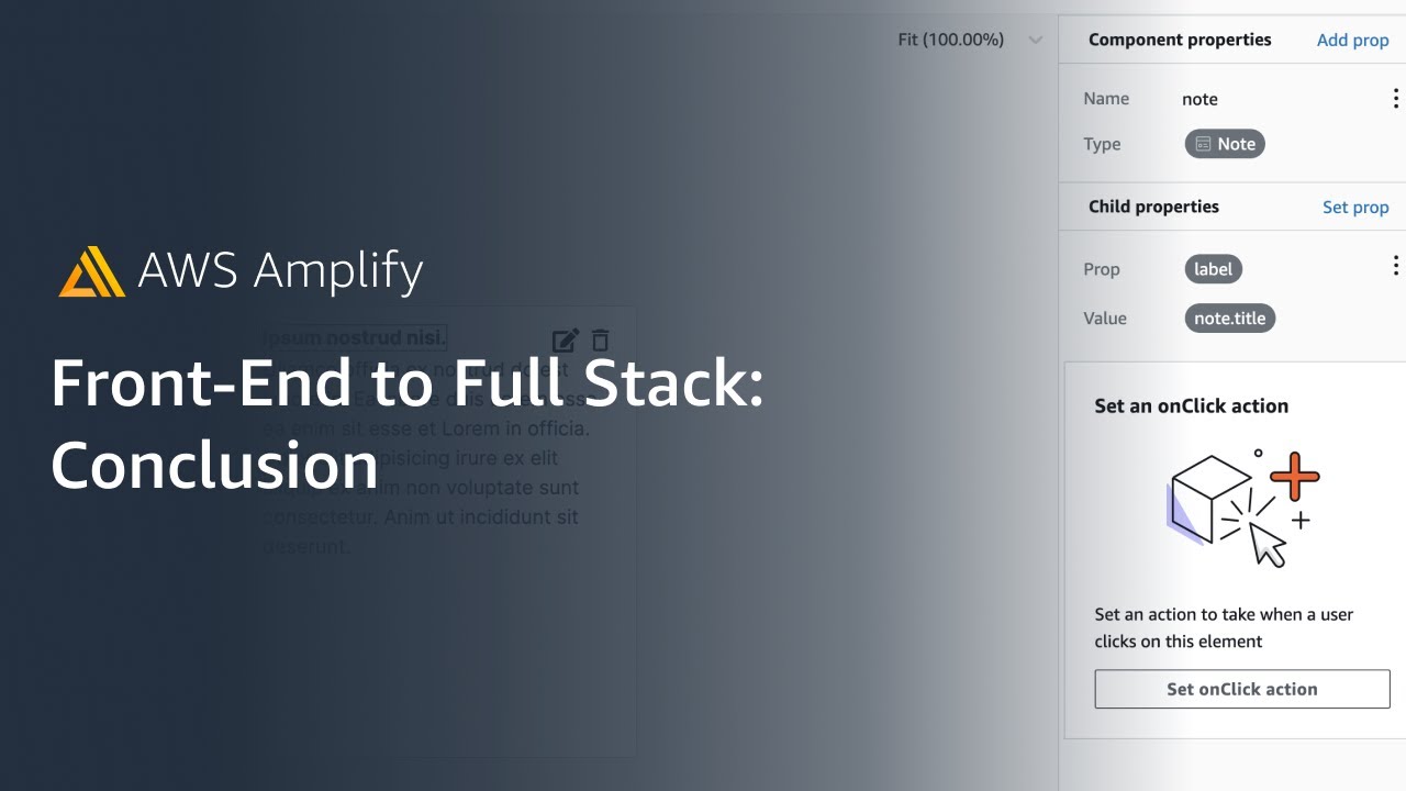 Frontend to Full Stack: Conclusion | Amazon Web Services - YouTube