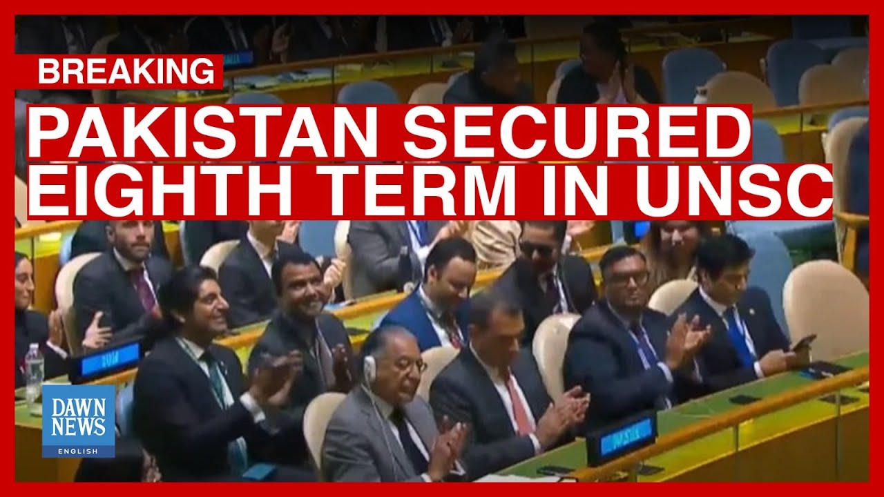 Pakistan Wins Non-Permanent Seat on UNSC With Big Majority in UNGA Vote ...