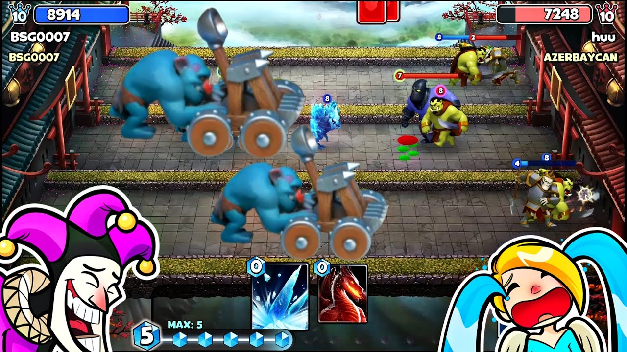 Castle Crush - CATAPULT - All In Deck 🔥🏹🏰 #625 LEVEL 10 - BSG - YouTube