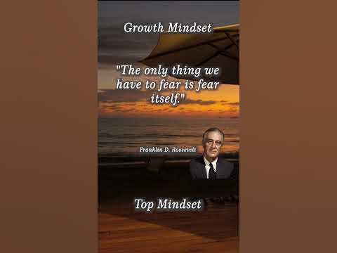 Growth Mindset of Franklin D Roosevelt #openmindset #motivation # ...
