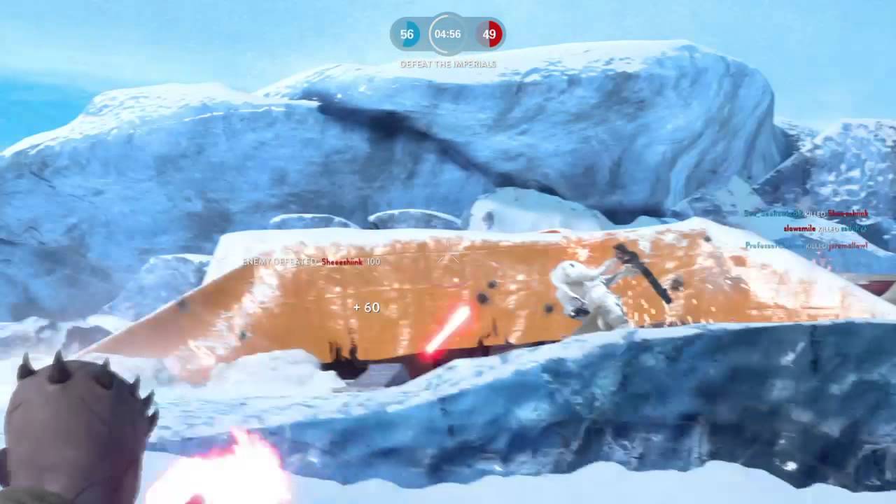 STAR WARS Battlefront Multiplayer Gameplay, Blast on Ice-Caves "Story ...