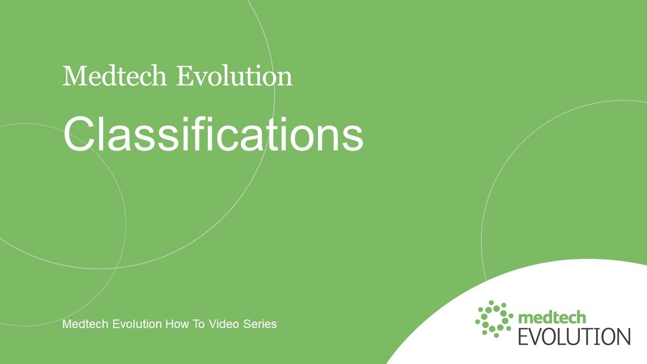 Medtech Evolution Classifications | V6 - YouTube