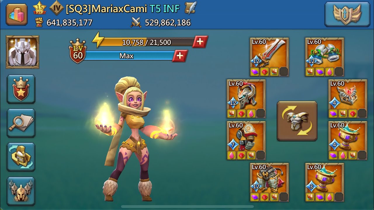 Account overview for my 11k hero trap! Maxed Champ? Crazy Army stats? Lords Mobile - YouTube