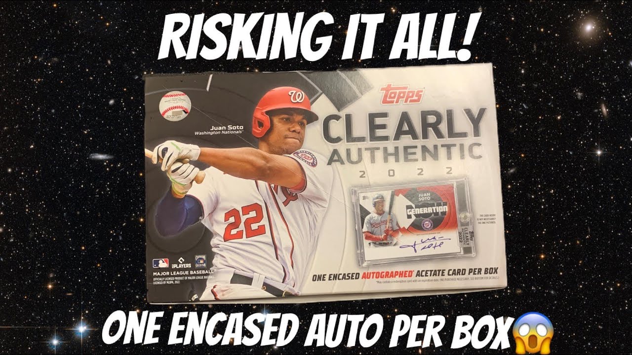 Topps Clearly Authentic 2022 Hobby Box! One Encased Autograph Card per ...