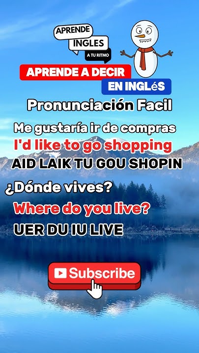 Aprende a Decir ‘Me gustaría ir de compras’ y ‘¿Dónde vives?’ en Inglés ...