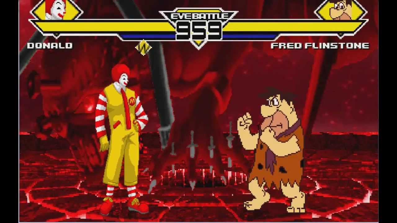 MUGEN: Ronald McDonald VS Fred, AVGN & Albert - YouTube