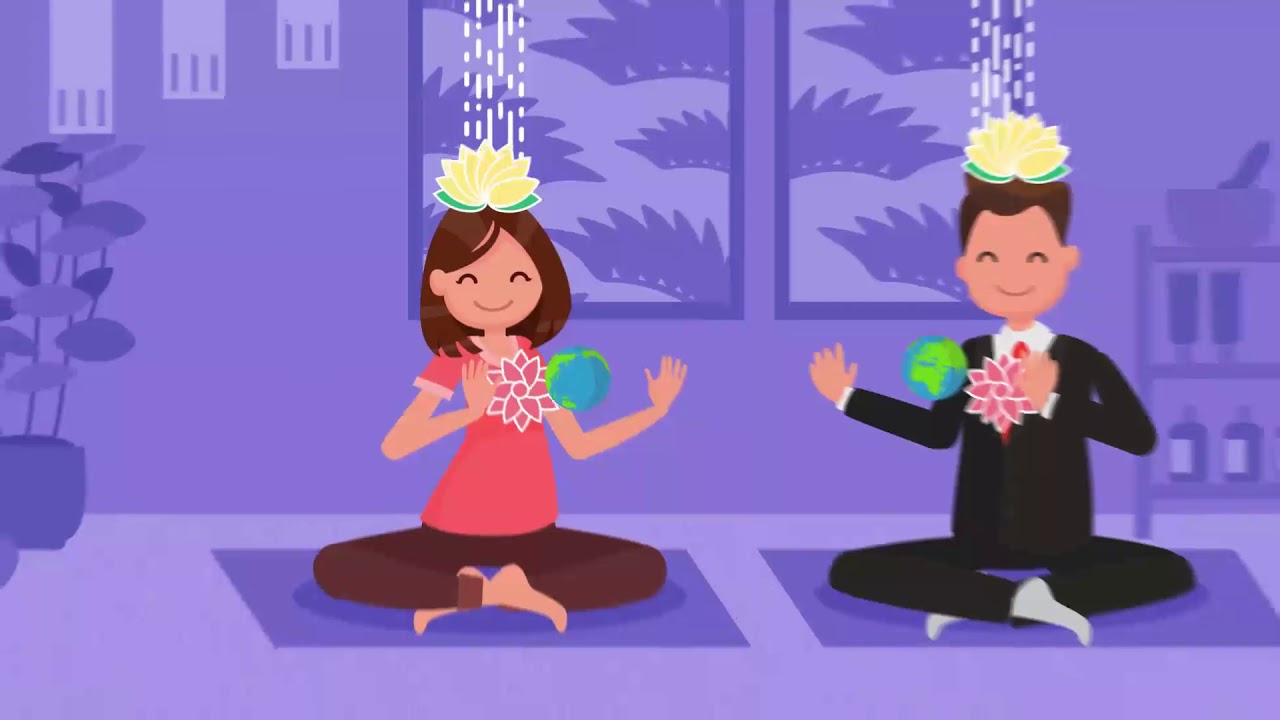 Twin Hearts Meditation Animation Arabic - YouTube