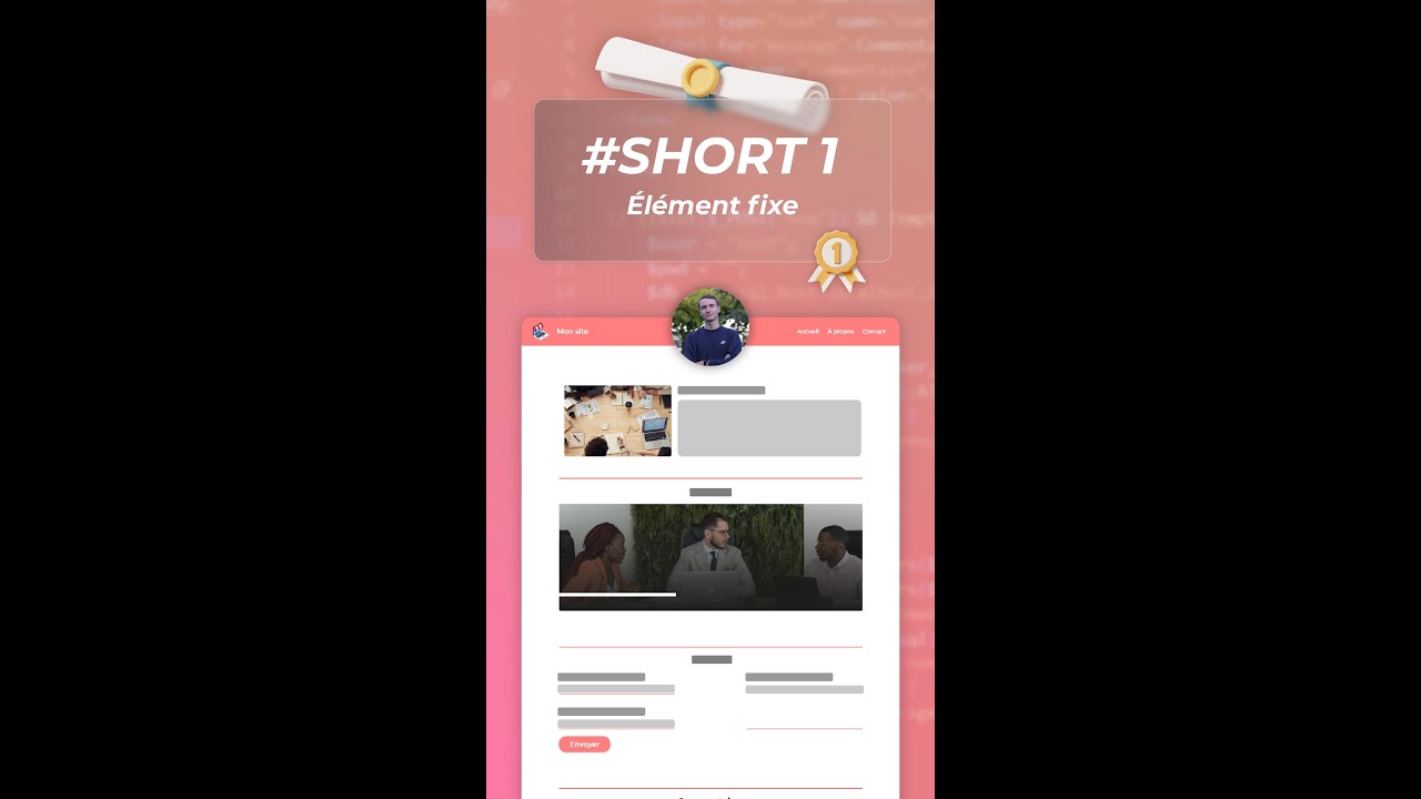 Positionner un élément fixe en CSS (icone sur un bord de l'écran) - YouTube