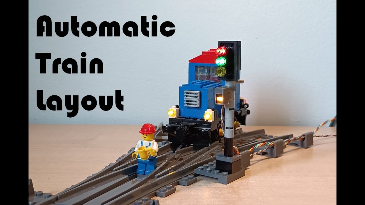 Automatic LEGO train layout - YouTube