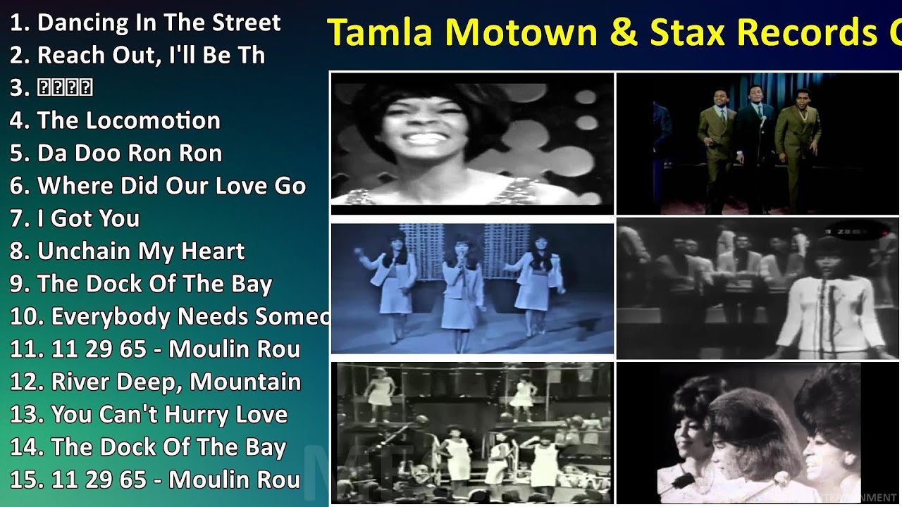 Tamla Motown & Stax Records Classics 60's Music Videos ~ Popular Songs ...