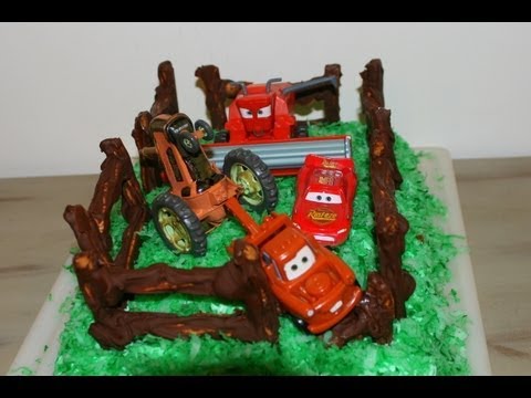 Easy Cars Tractor Tipping Cake for a Disney Cars Birthday Party ...