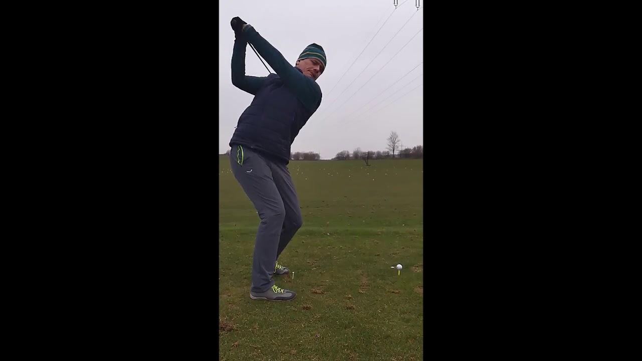 golf swing driver down the line 2 - 8x slow motion - december 2020 ...