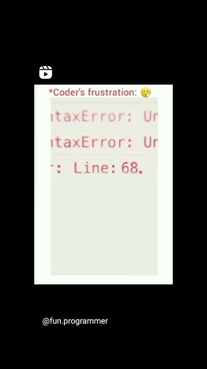 Every Coder's frustration #shortsyoutube #shortsyoutube #shortsfeed - YouTube