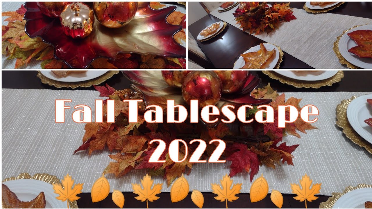 Fall Table Decor | Fall Tablescape 2022 Martha D. Solomon - YouTube