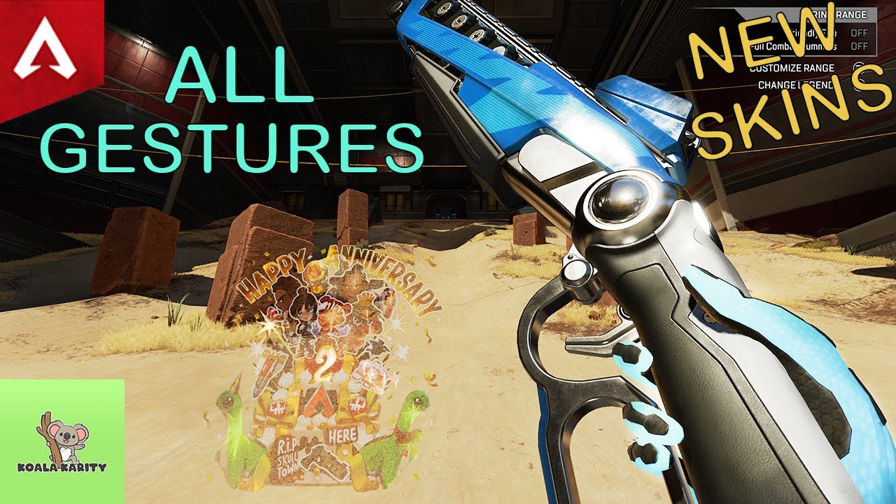 New Legendary Skin, Peacekeeper (Carbon Sky), All Gestures. [Apex ...