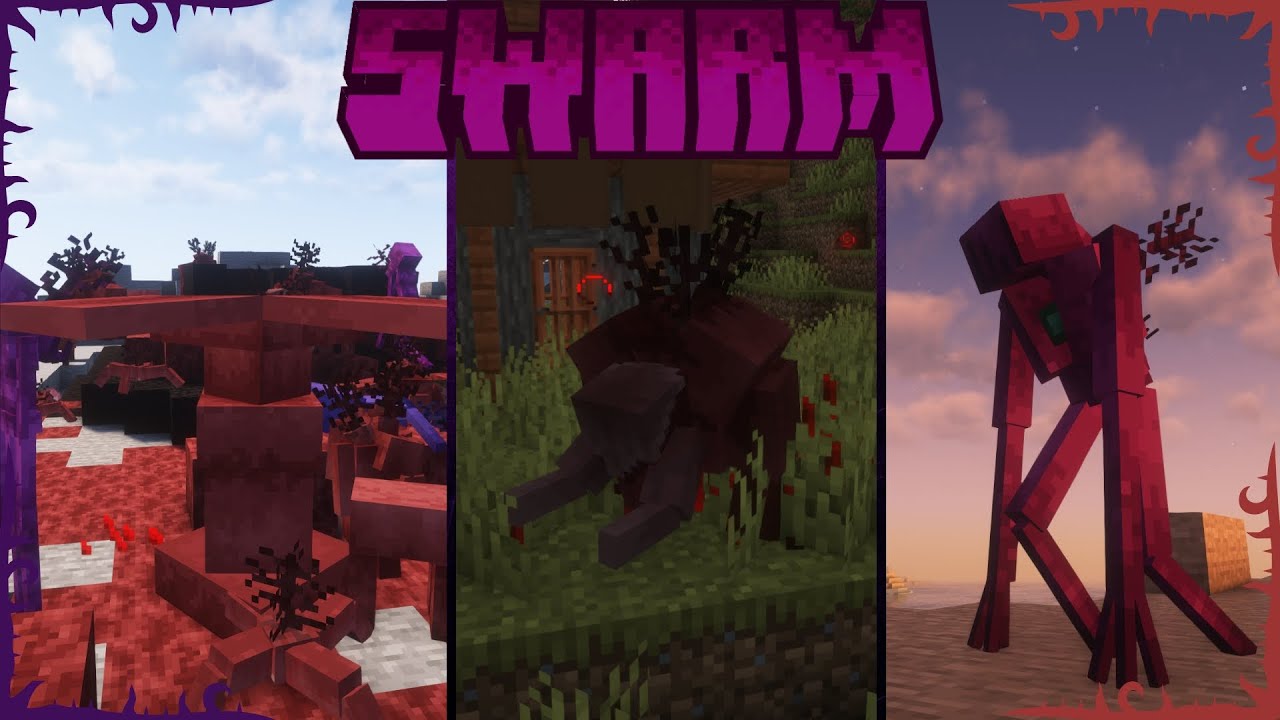 swarm infection! [Minecraft 1.20.1 Mod Showcase] - YouTube