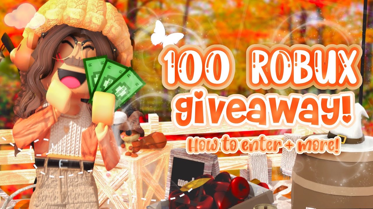 100 Robux Giveaway! How to Enter + More | iiClxudyVibez - YouTube