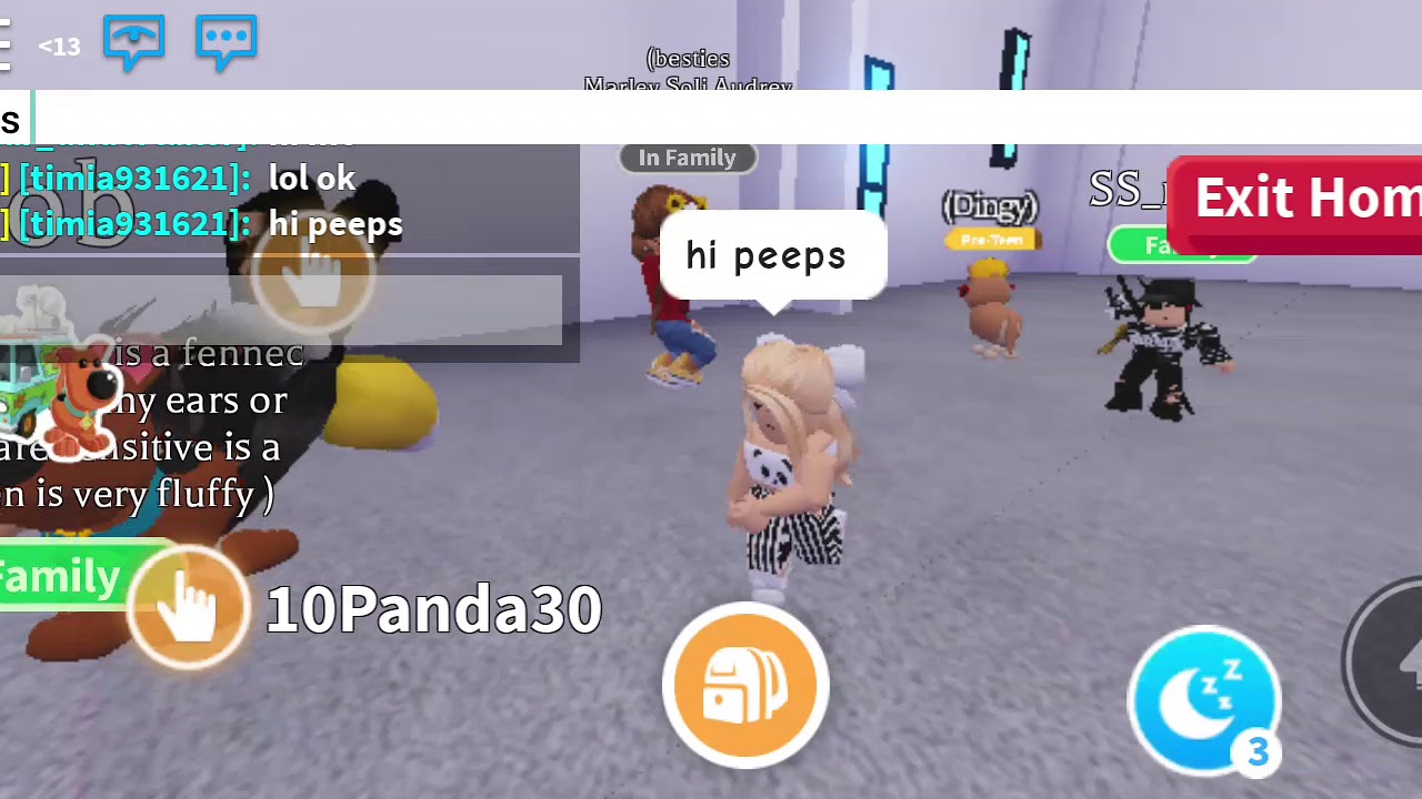 Playing adopt me with my friend and people - YouTube