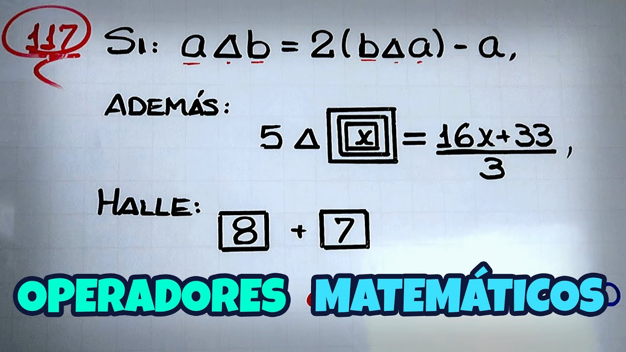 Operadores Matemáticos | Figuras Operaciones | Razonamiento Matemático ...
