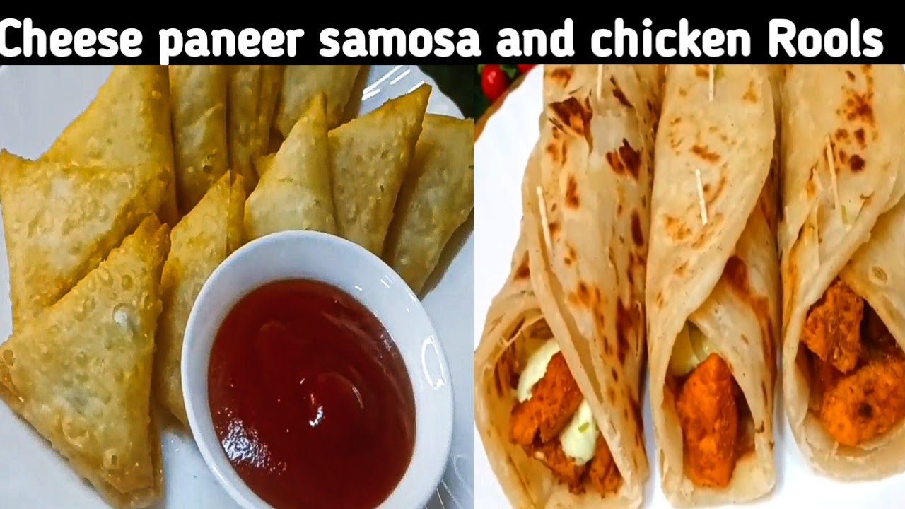 Tasty 😋 Cheese Samosa and Chicken Rolls | How to Make Chicken Samosa ...