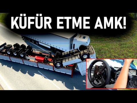 KÜFÜR ETME AMK! - ORTALIK KARIŞIK - DUİSBURG CALAİS YOLU - ETS 2 MP T300RS GT