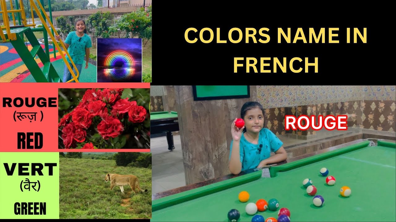 THE COLORS NAME IN FRENCH || LEARN FRENCH THROUGH HINDI || # ...