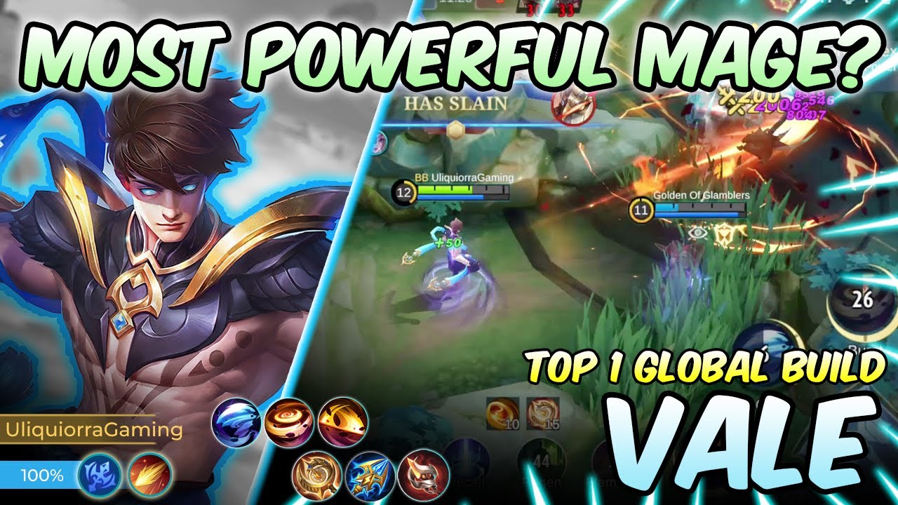 How to use VALE Most Powerful Mage in Mobile legends | Top 1 Global ...