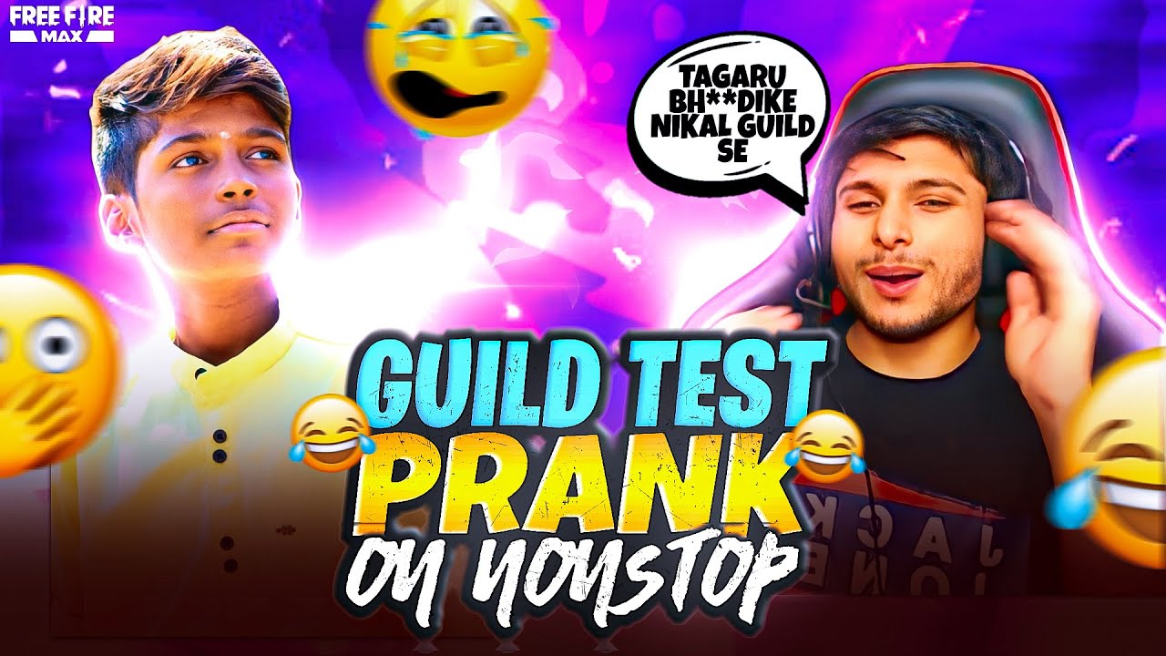 GUILD TEST PRANK ON NONSTOP GAMING🤯😂 PRANK GONE WRONG💥 @NonstopGaming ...