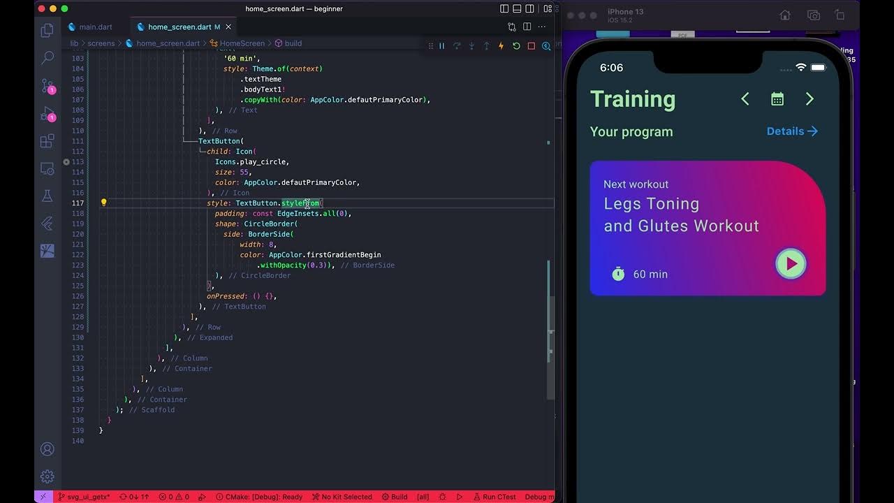 Flutter: TextButton widget has border circle - YouTube