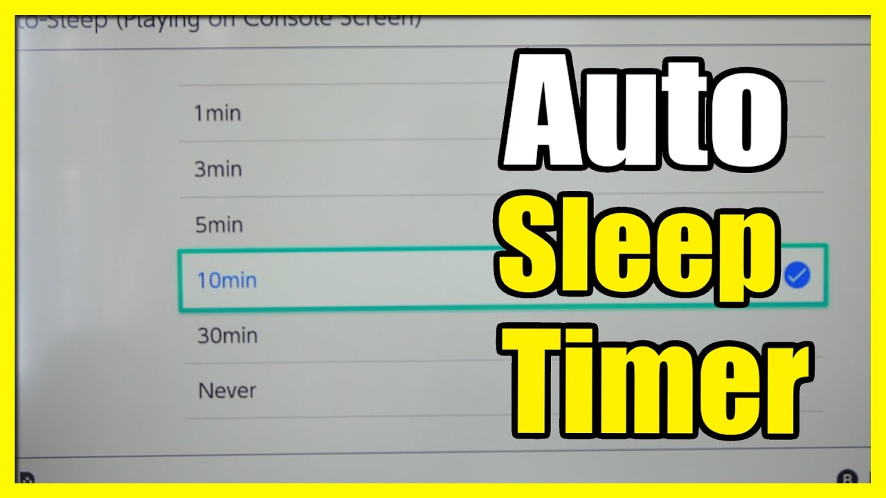 How to Turn On the Auto Sleep Timer on Nintendo Switch (Turn OFF) - YouTube