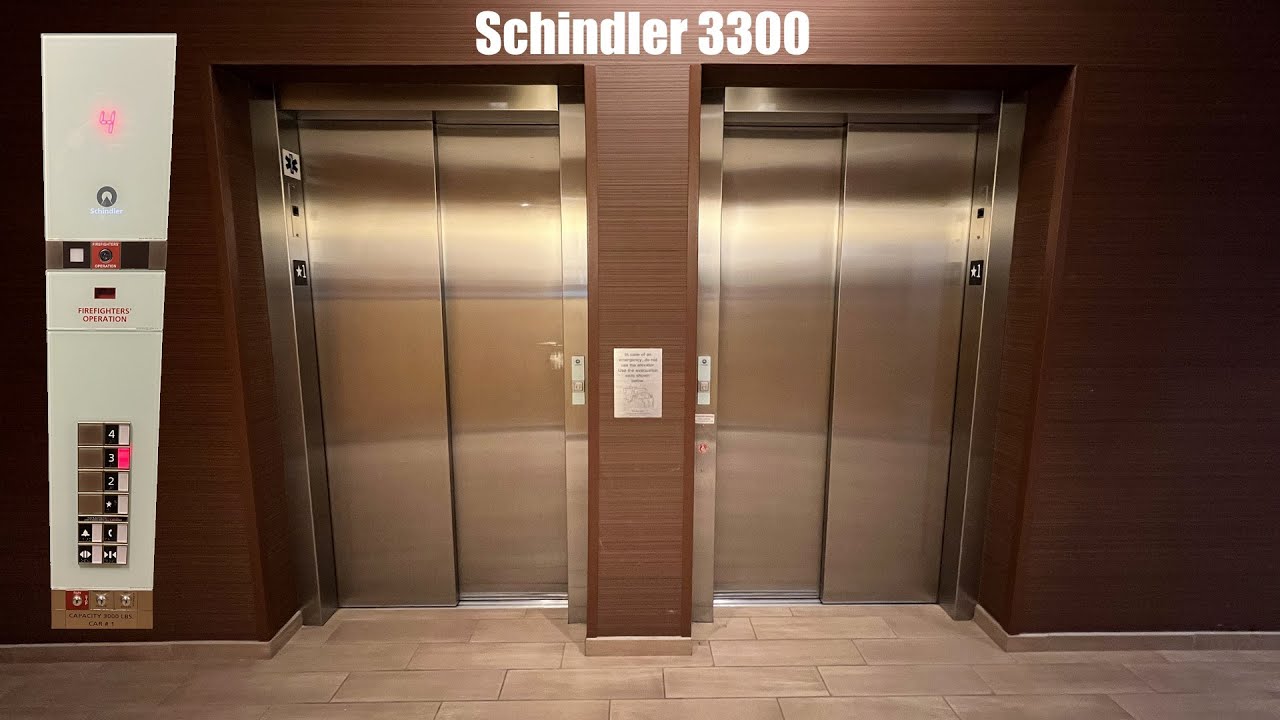 Schindler 3300 Traction Elevators at the Fairfield/Residence Inn ...
