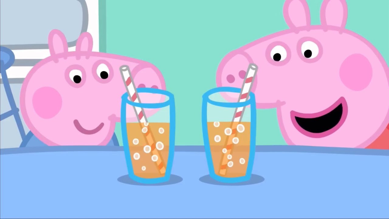 Peppa Pig makes Big Bubbles!!! - YouTube
