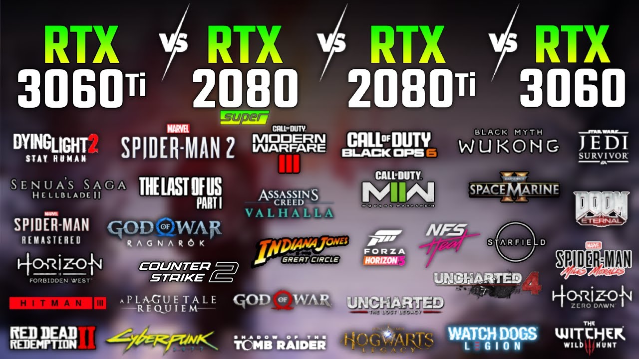 RTX 3060 Ti vs RTX 2080 SUPER vs RTX 2080 Ti vs RTX 3060 in 2025 | Test ...
