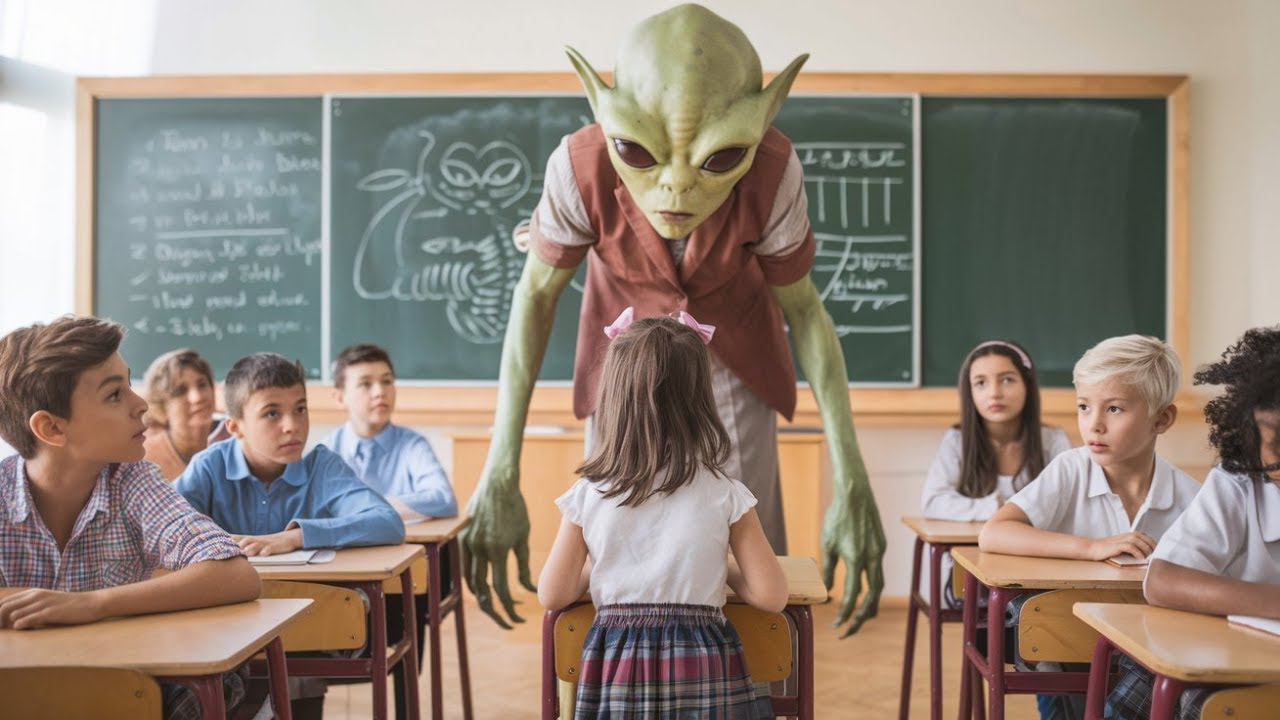 Little Human Girl SHOCKS Alien Teacher in Galactic Class by Solving ...