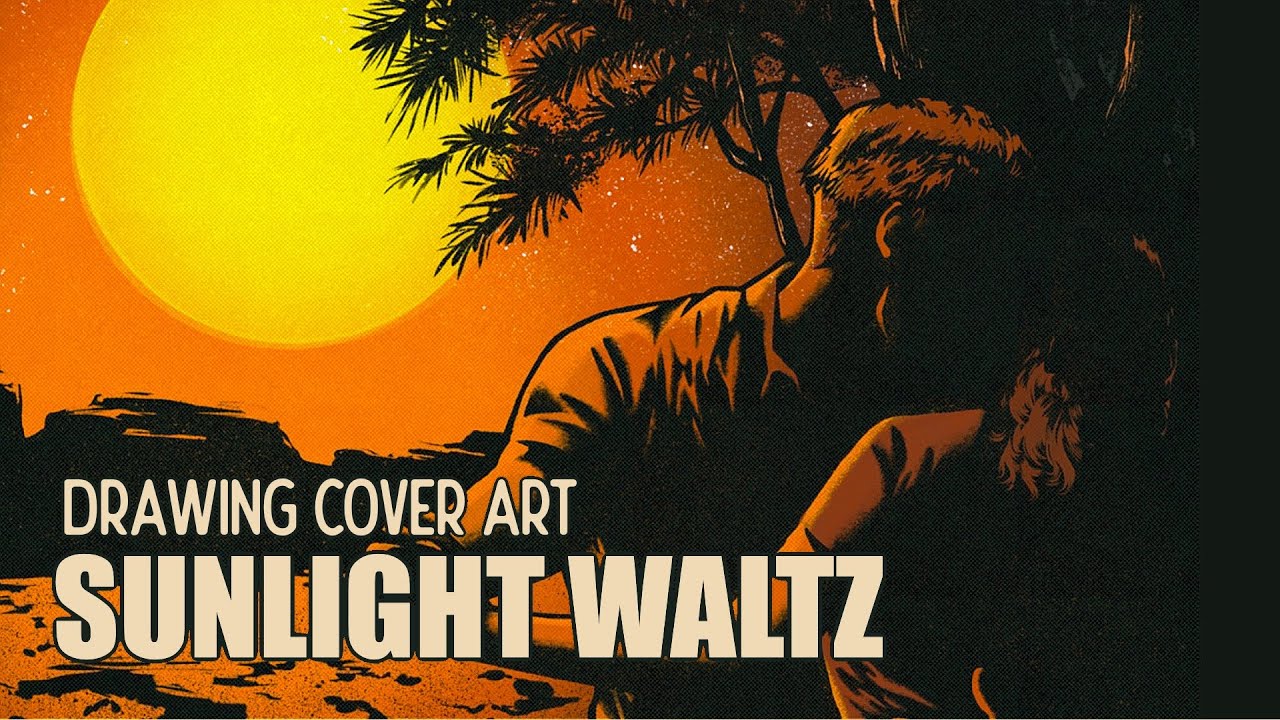 Drawing cover art for my song Sunlight Waltz! // digital art process ...