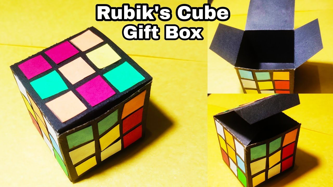 Rubik's cube gift box | Awesome Paper Gift Box for Rubik's Cube Lovers ...