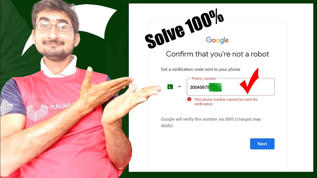 gmail number verification problem in Pakistan | the phone number cannot ...