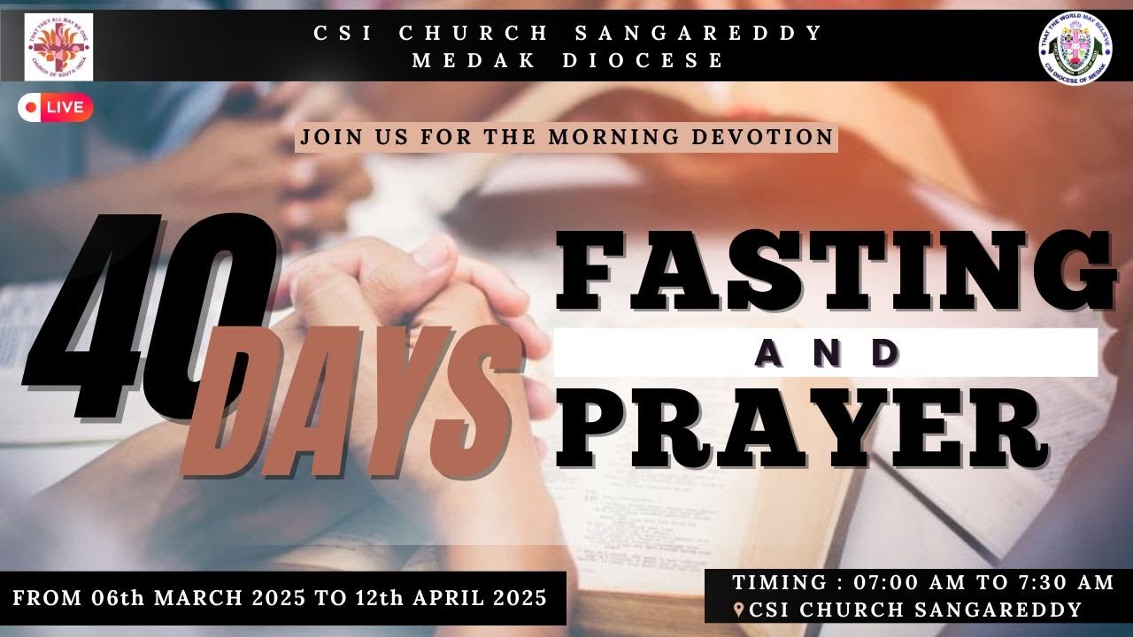 CSI CHURCH SRD - 40 Days Lent Morning Devotion -12th March 2025 - YouTube