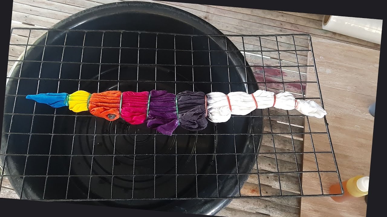 Tie Dye square pattern | Reactive dyes. - YouTube