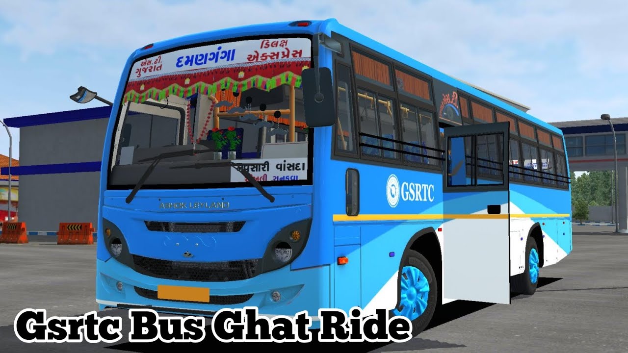 GSRTC Blue Bus Mod | BS6 Ready-built Deluxe Express Bus | Ghat Ride ...