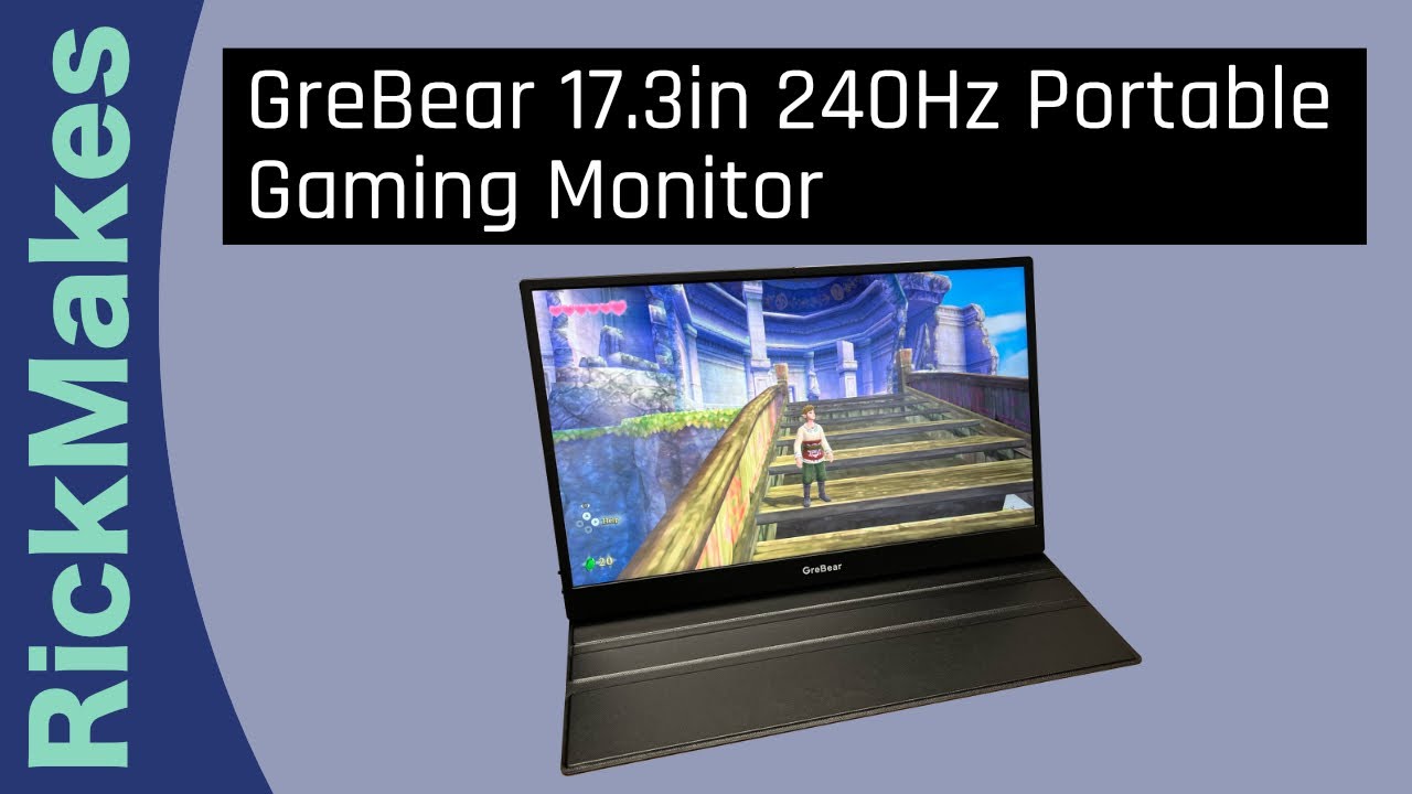 GreBear 17.3in 240Hz Portable Gaming Monitor - YouTube