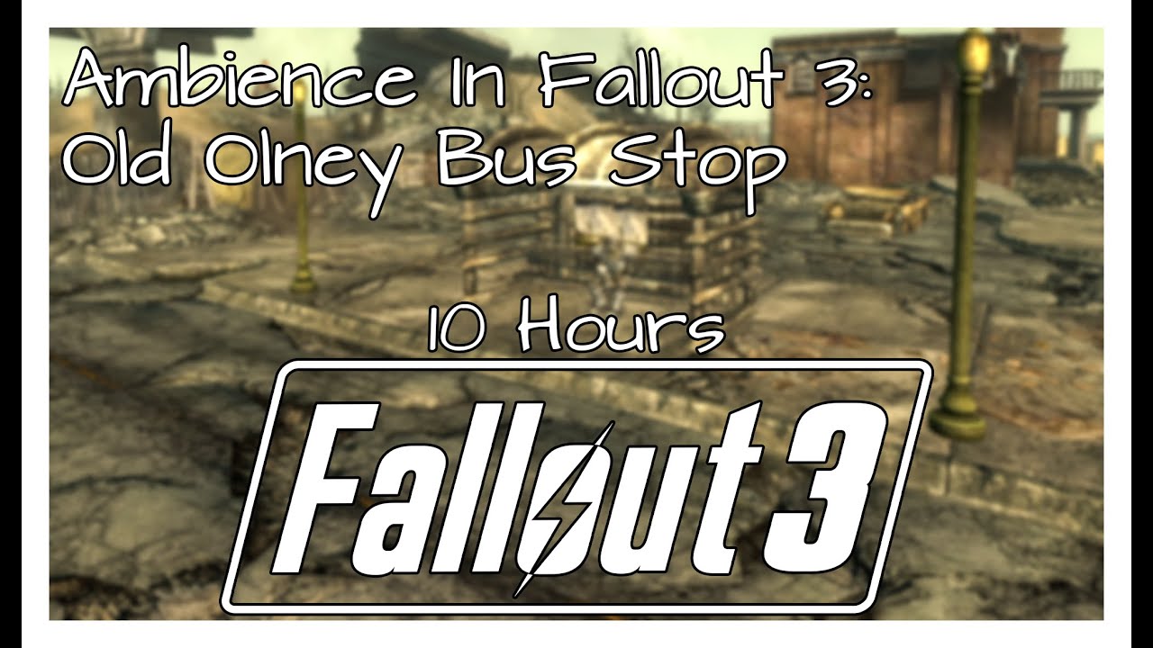 Fallout 3 Ambience: Old Olney Bus Stop - YouTube