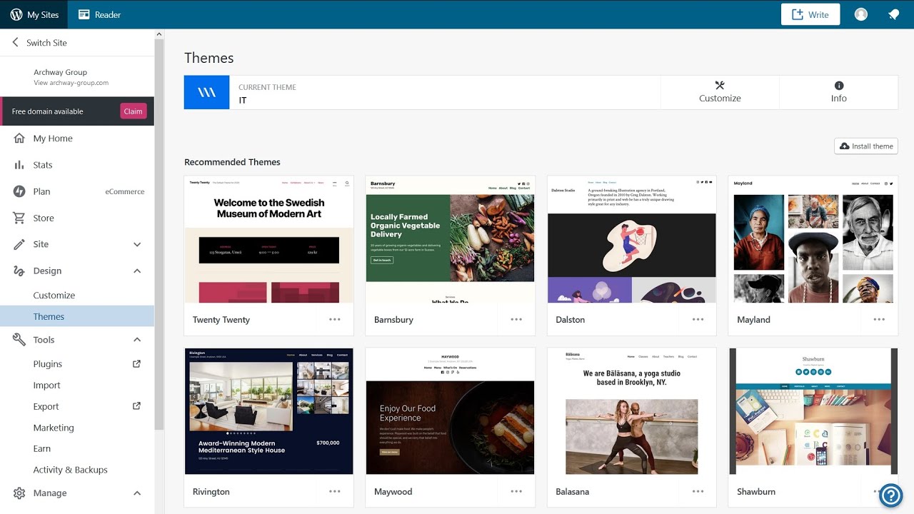 How To Install Themes In WordPress Com YouTube How To Install Themes In WordPress Com YouTube